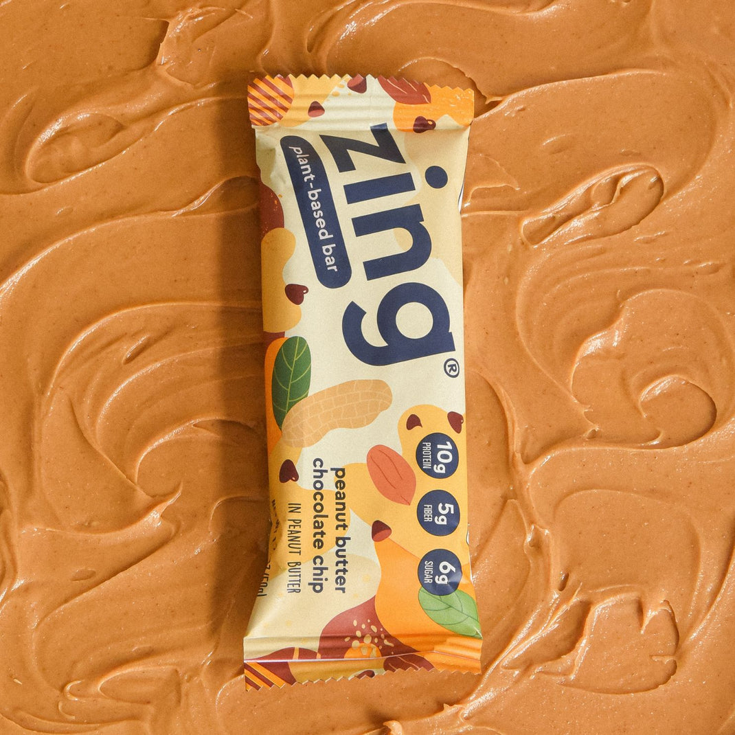 Buy Zing Peanut Butter Chocolate Chip Nutrition Bars - Vegan, All ...