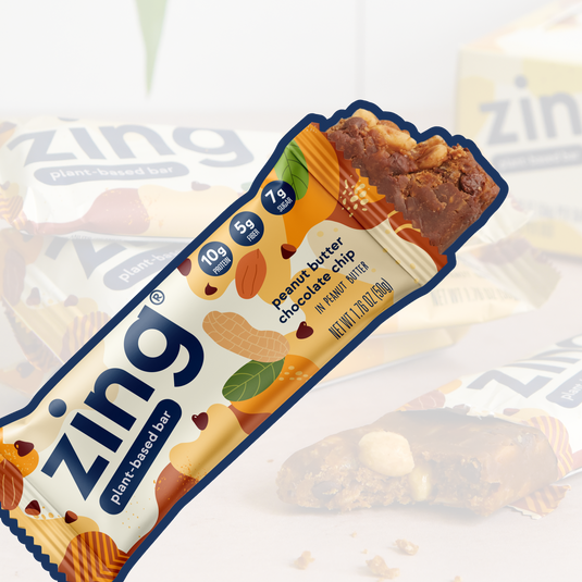 Buy Zing Peanut Butter Chocolate Chip Nutrition Bars - Vegan, All ...